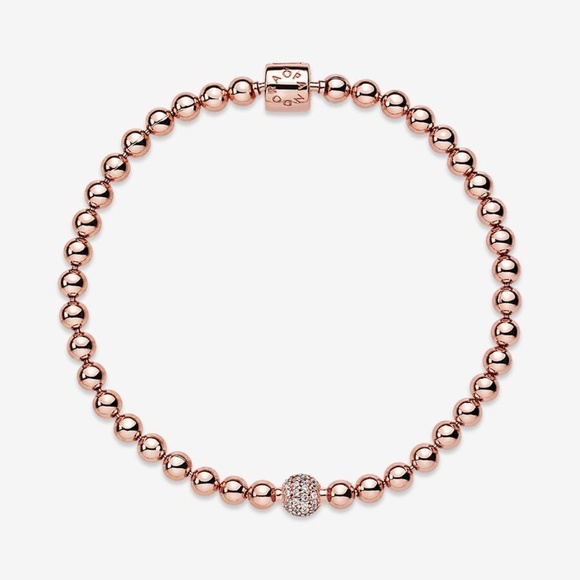 Pandora | Jewelry | Pandora Bead Pave Bracelet | Poshmark